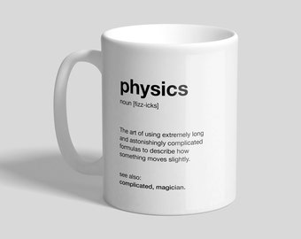 Cute Polar Bear Science Mug, Physics Magnetic Poles Pun Ceramic Mug - Etsy