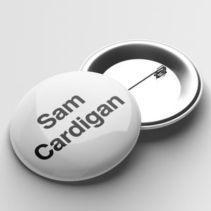 Name Badge Pin Button - Etsy