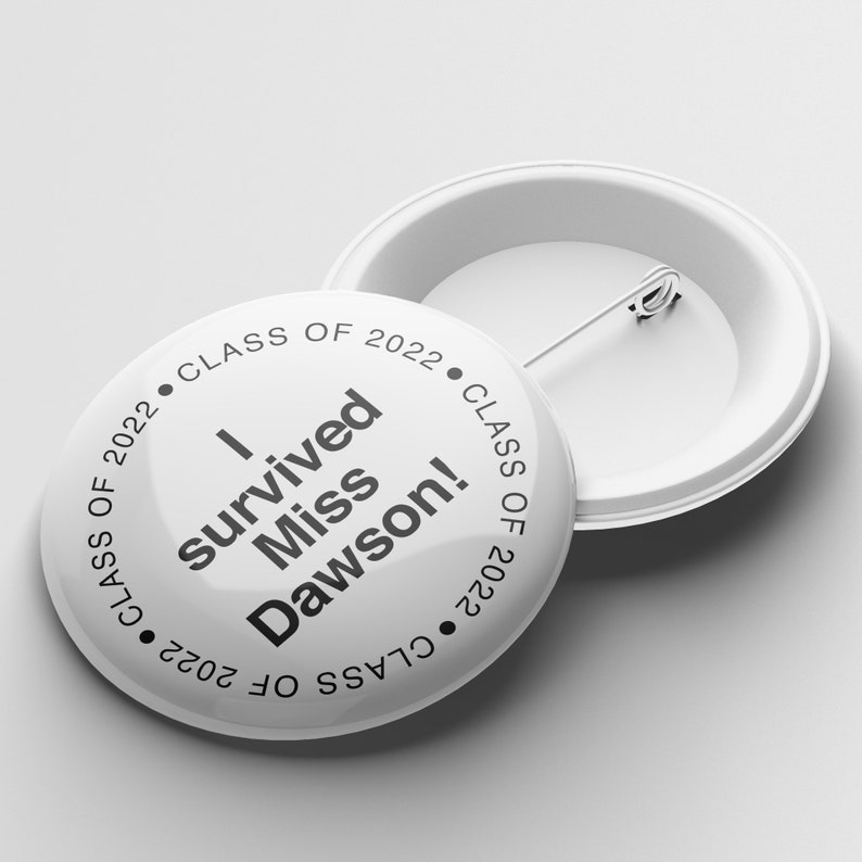 I Survived End of Year 2026 | School Leavers | Year 6 Button Pin Badge ...