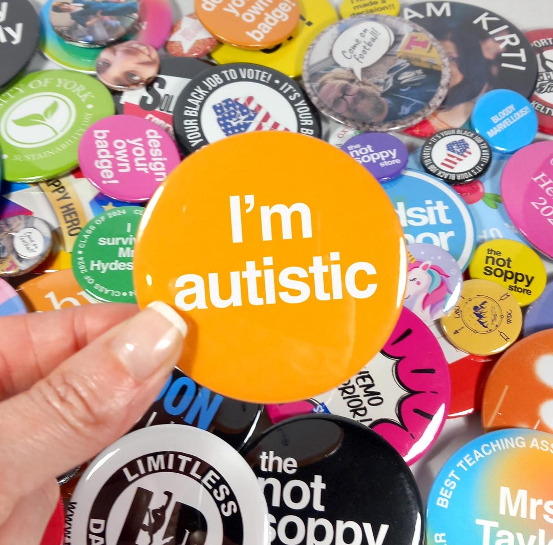 I'm Autistic Badge - Etsy