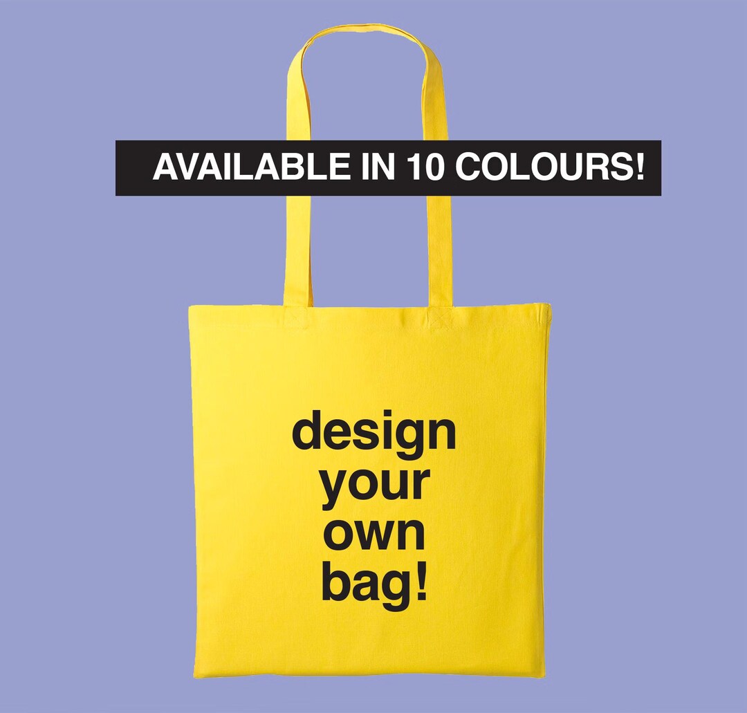 Design Your Own Bag With Text, Logo or Image! - Etsy