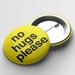 No Hugs Button Pin Badge - Etsy UK