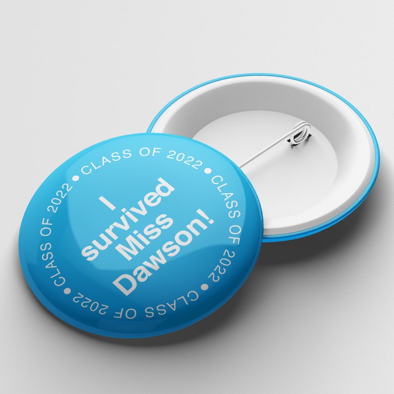 I Survived End of Year 2026 | School Leavers | Year 6 Button Pin Badge ...