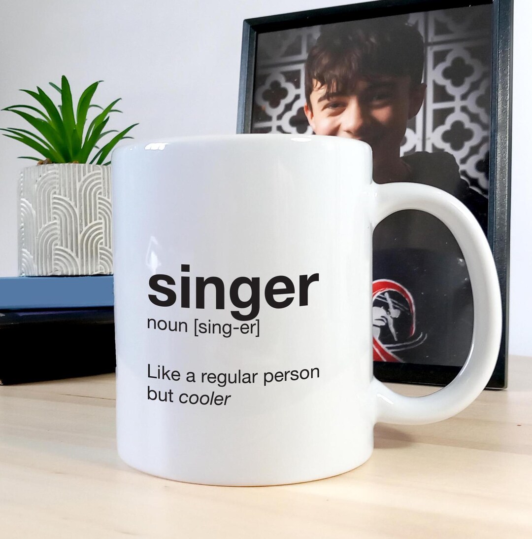 Singer Mug, Gift for Singer, Secret Santa, Singer Present, 11oz Ceramic ...