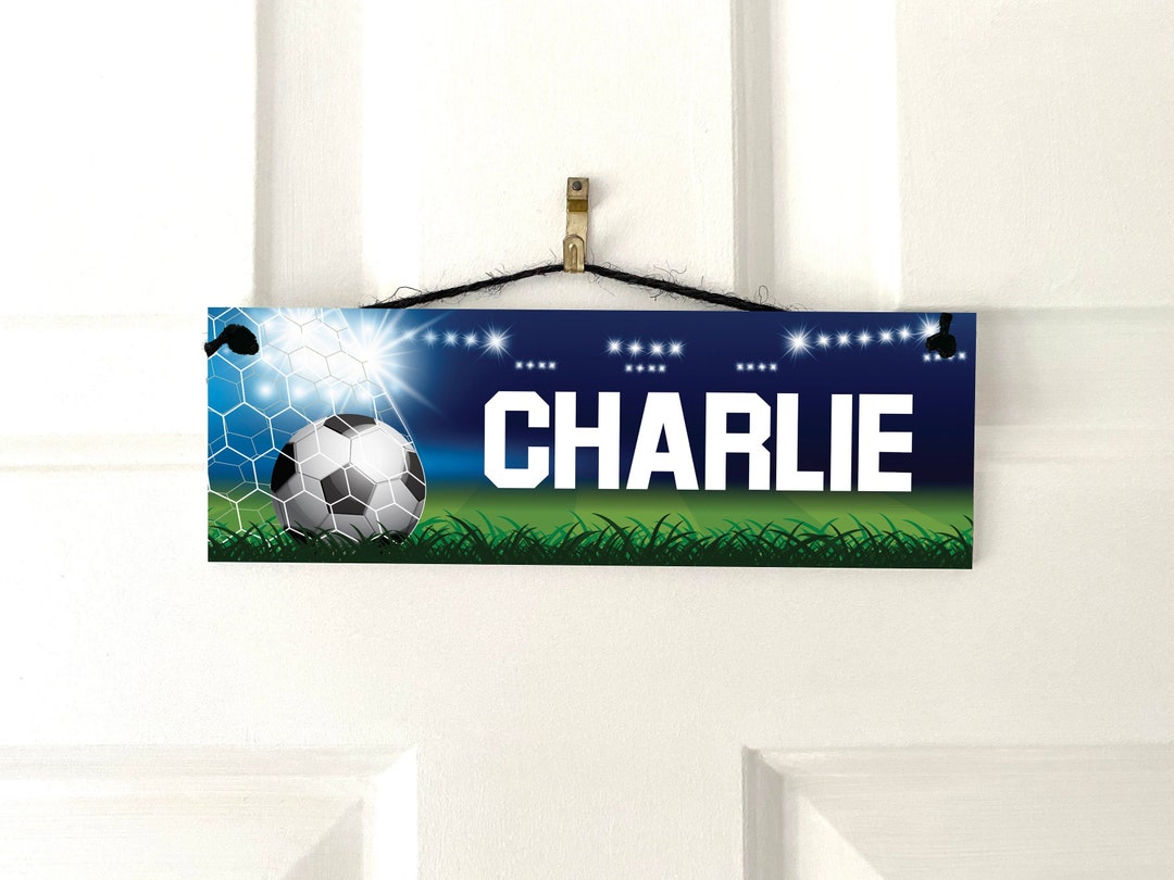 Personalised Football Door Sign - Etsy