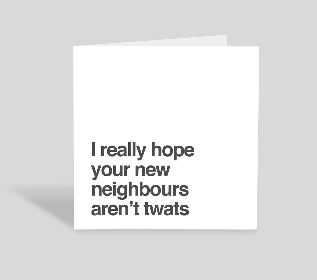 New Neighbours Card - Etsy