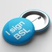 I Sign BSL Button Pin Badge - Etsy