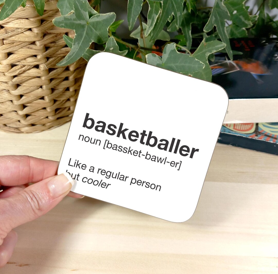 Basketballer Drinks Coaster – Gift for Basketball Player – Stocking ...