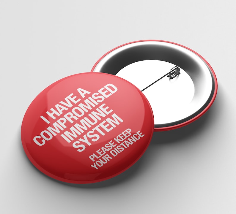 Compromised Immune System Badge - Etsy Sweden