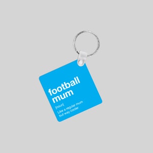 Football Mum | Football Mam | Soccer Mom Keyring|keychain - Etsy UK
