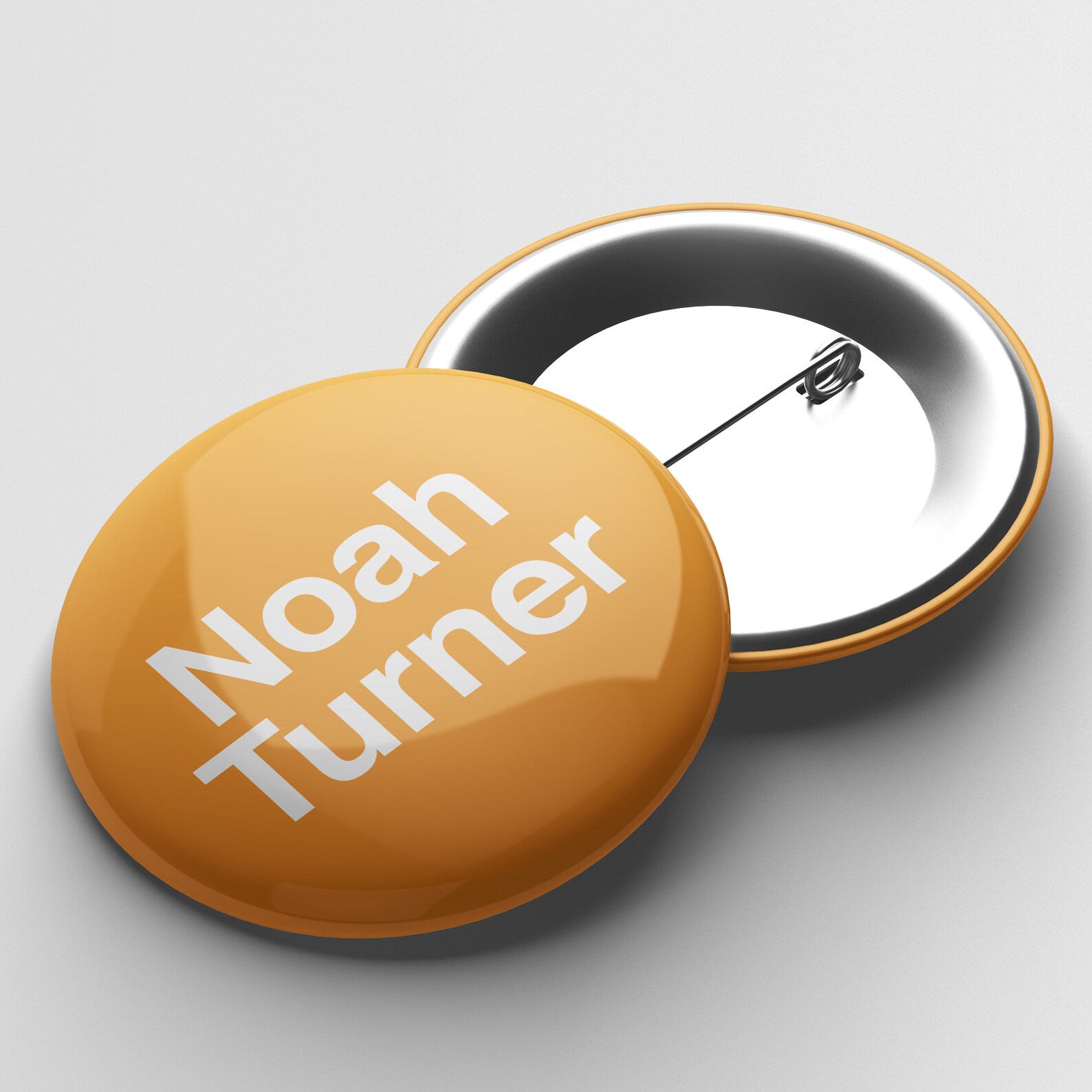 Name Badge Pin Button - Etsy UK