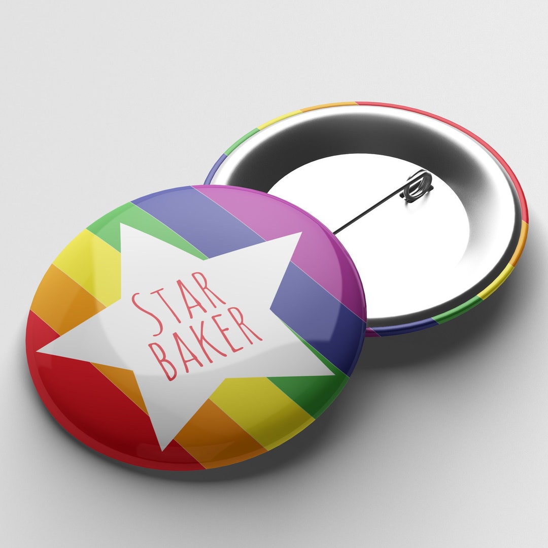 Star Baker Badge Button Pin - Etsy UK