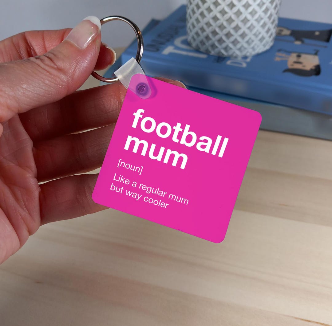 Football Mum | Football Mam | Soccer Mom Keyring|keychain - Etsy UK