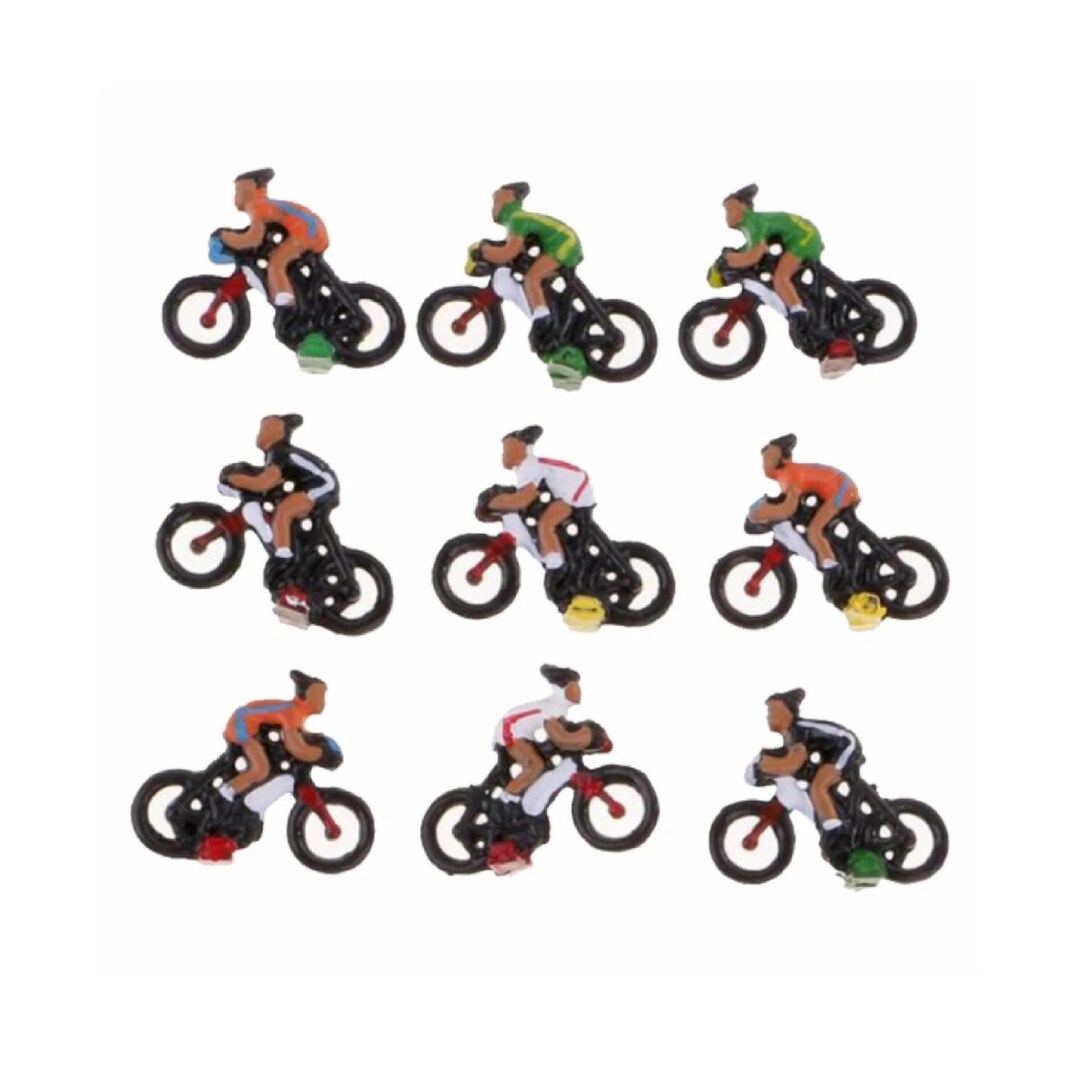 Miniature Cyclists 1:87 HO Scale - Painted Diorama Figures (5 Pcs - Etsy