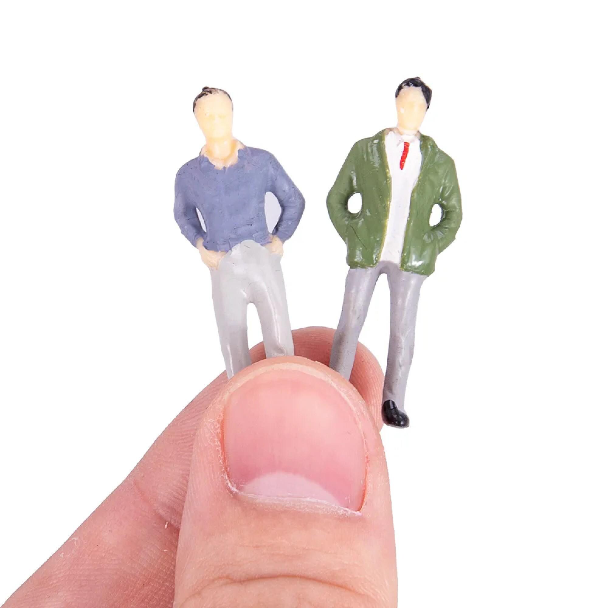 100pcs Miniature People Figures 1:50 Scale | Standing Sitting Diorama ...