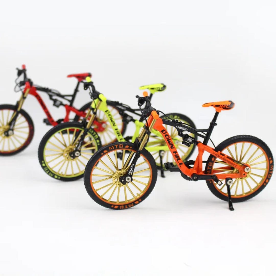 Mini Alloy Finger Mountain Bike | Diecast Racing Bicycle Toy for Boys ...