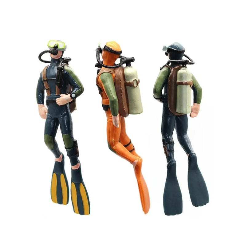 Miniature Diver Doll: Ocean Diorama Model, Collectible Action Figure - Etsy