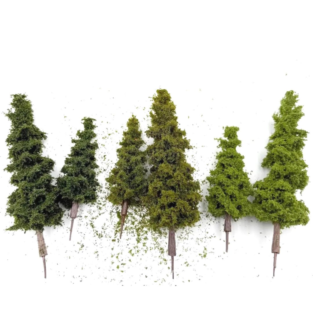 Miniature Pine Tree Model: Train Scenery, Diorama Supply - Etsy