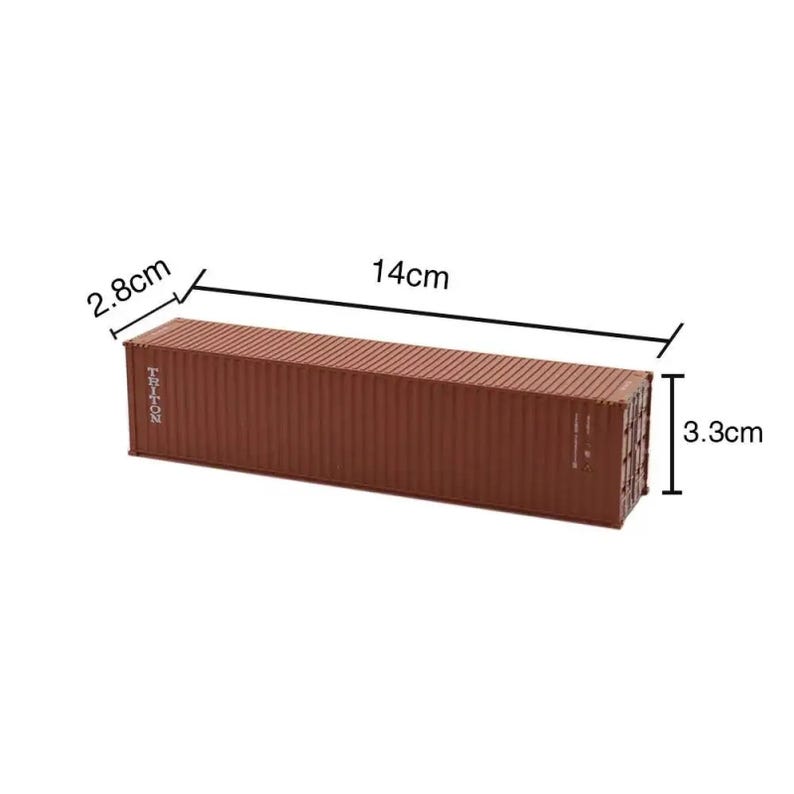 HO Scale 40ft Railway Shipping Container: Diorama Model Train Detail - Etsy