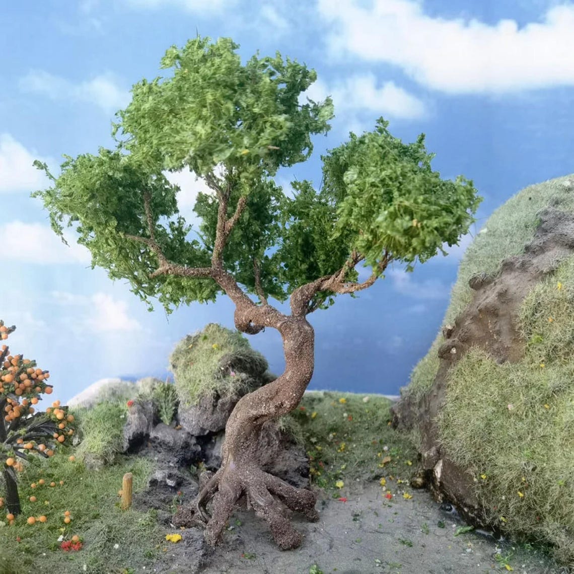 Miniature Pine Tree Model: N Scale Diorama Scenery - Etsy