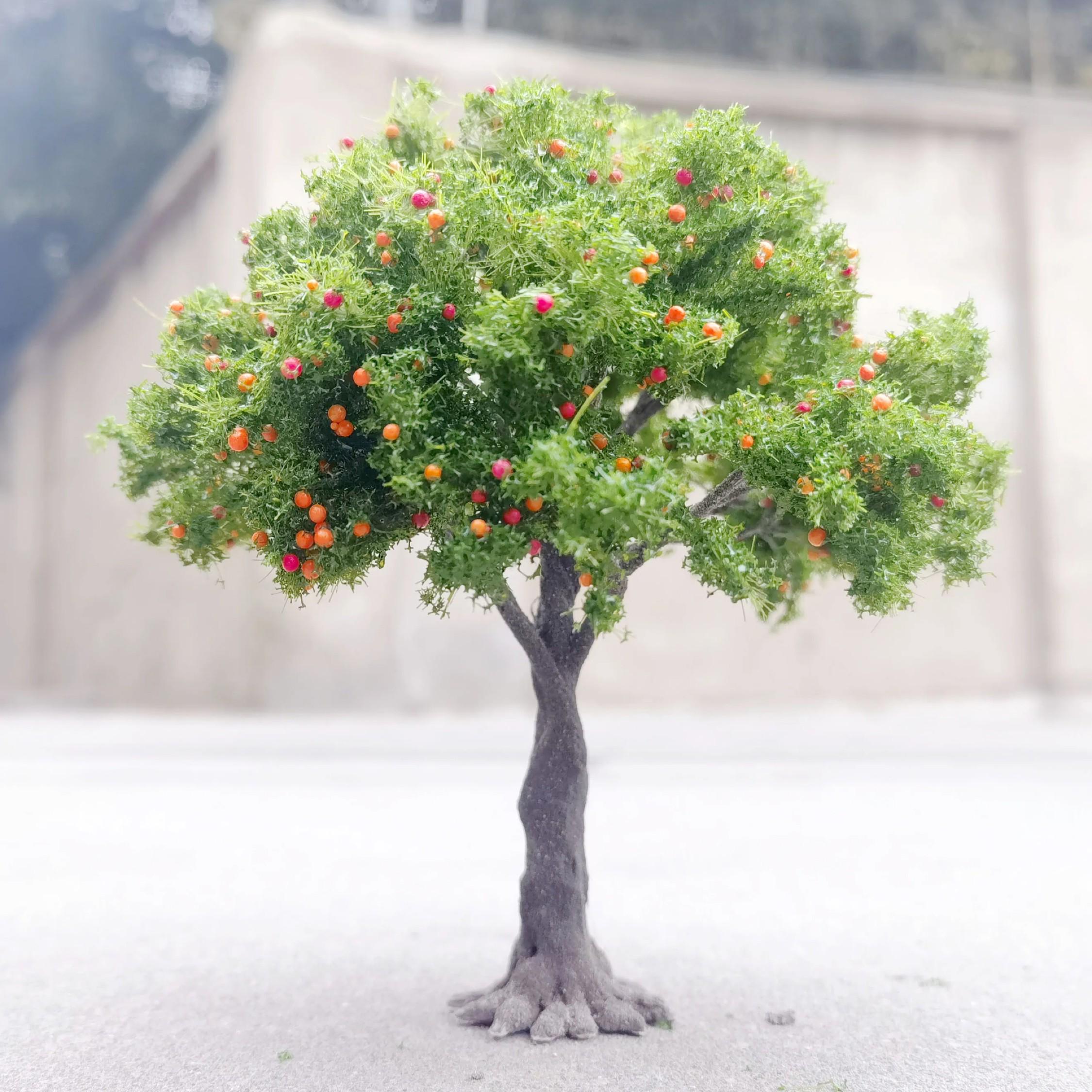 Miniature Fruit Tree Model: Dollhouse, Diorama, Train Scenery (10/15 ...