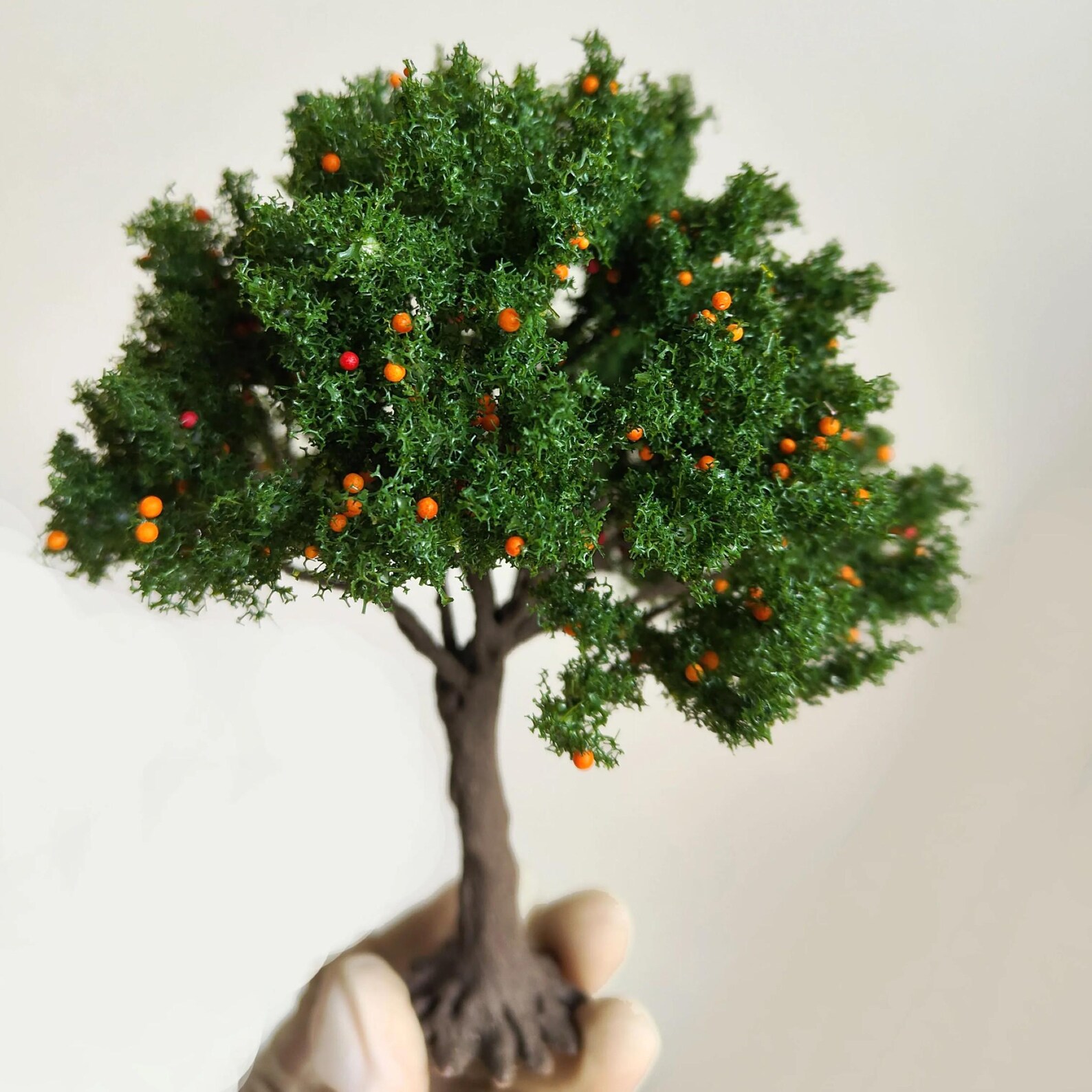 Miniature Fruit Tree Model: Dollhouse, Diorama, Train Scenery (10/15 ...