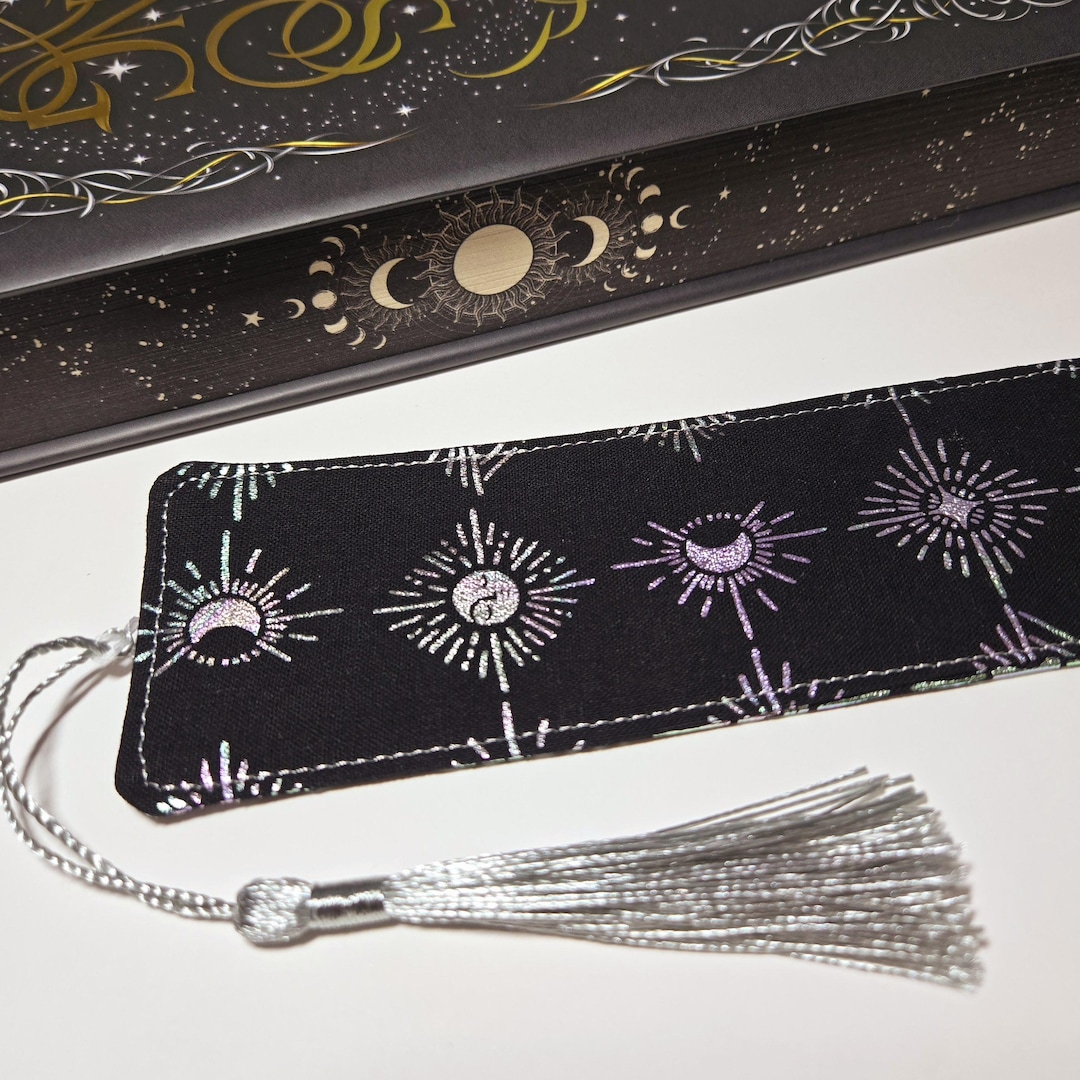 Handmade Handsewn Cosmic Fabric Bookmarks – Celestial Designs for Book ...