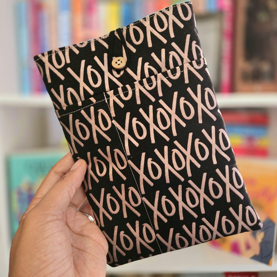 Handmade Padded E-reader Cover Sleeve With Pocket & Button Closure - Etsy