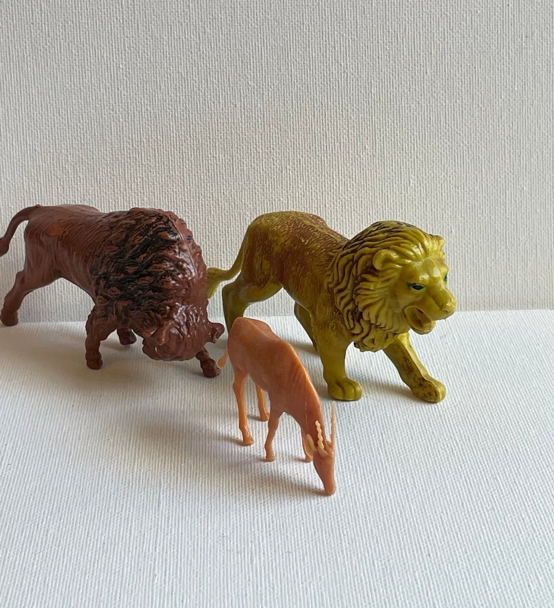 Vintage Plastic Animals Hong Kong Made and Stamped Bundle Lot Super Old ...