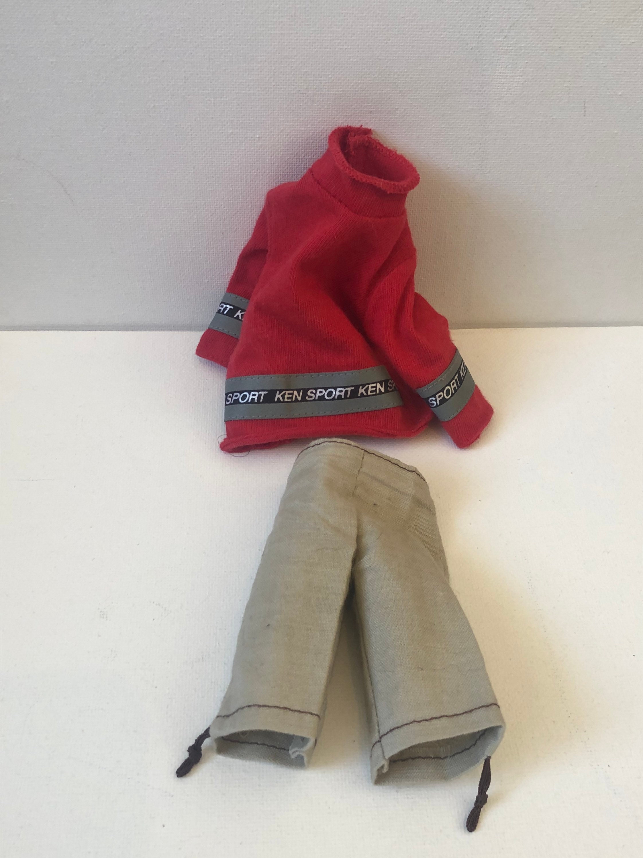 Vintage Ken Sport Clothing Set of 2 Kaki Shirts and Red Long - Etsy UK