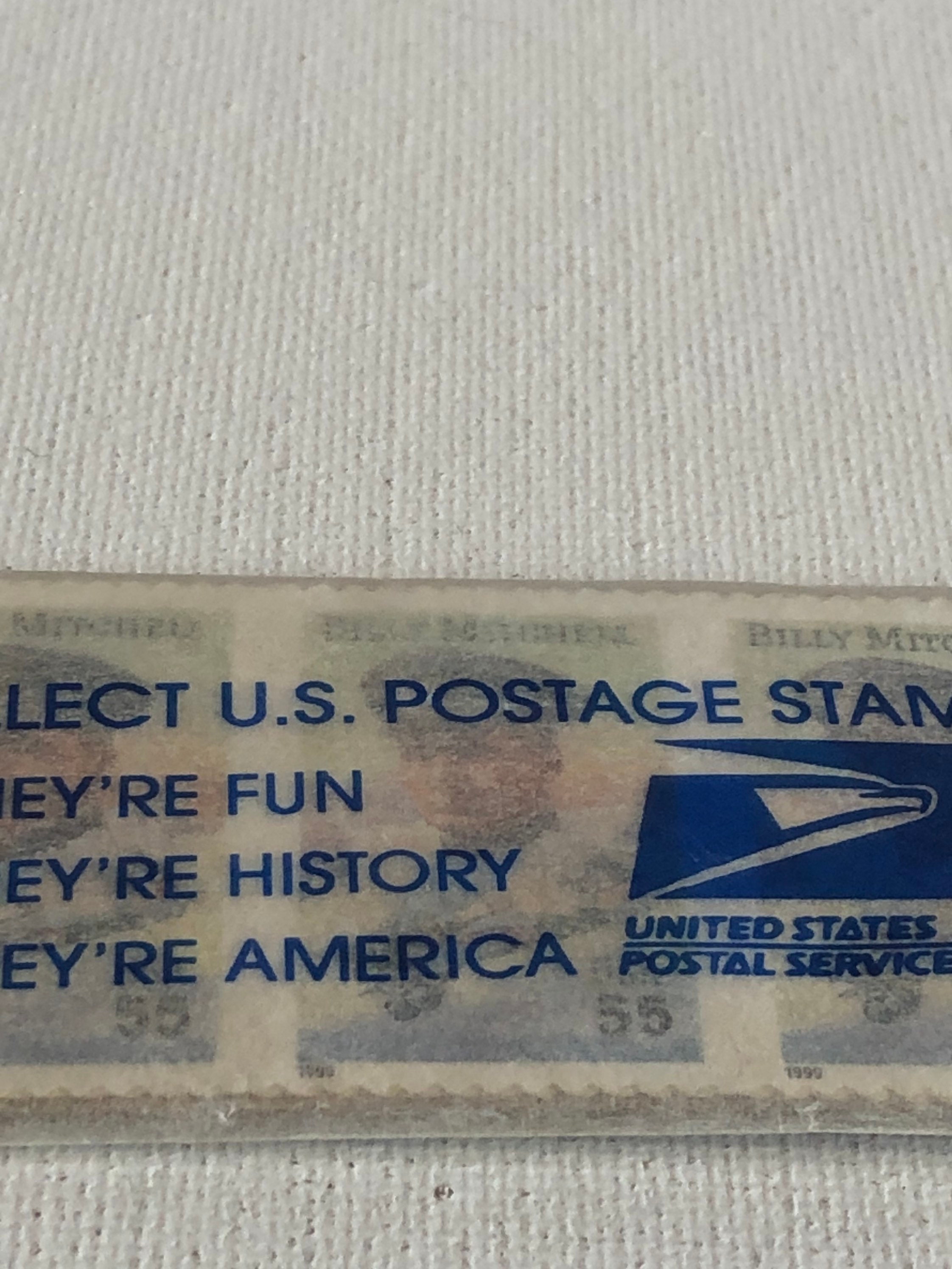 Vintage USA Billy Mitchell postage stamps 55 cent General | Etsy