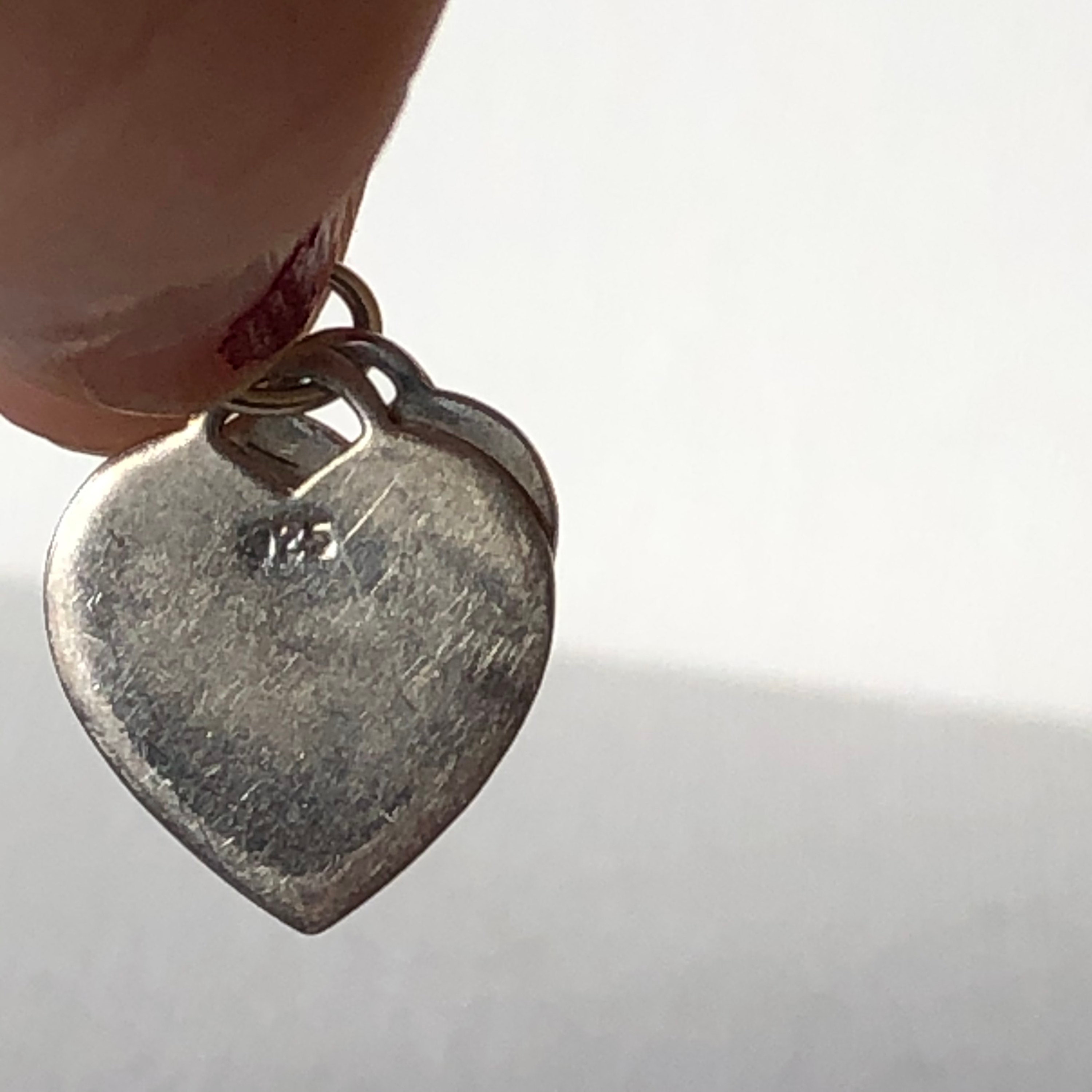 Vintage Sterling Silver Jointed Heart Pendant Miniature Silver Hearts ...
