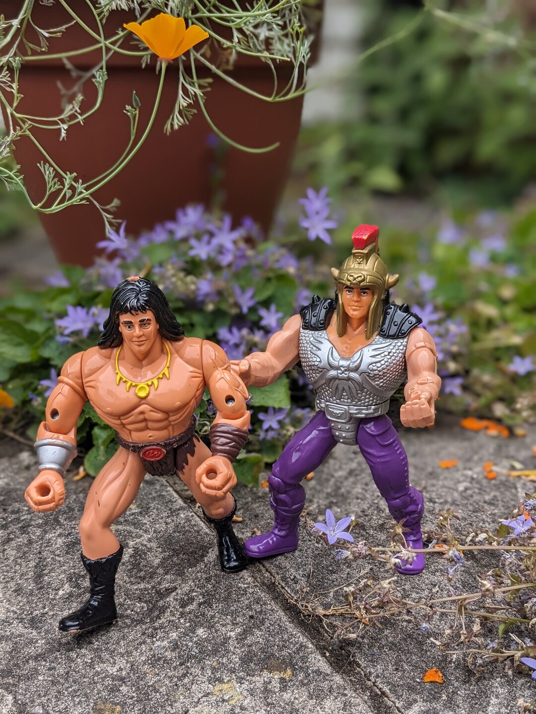 1992 Conan the Barbarian Action Figure Pull Back Feature 1992 Set of 2 ...
