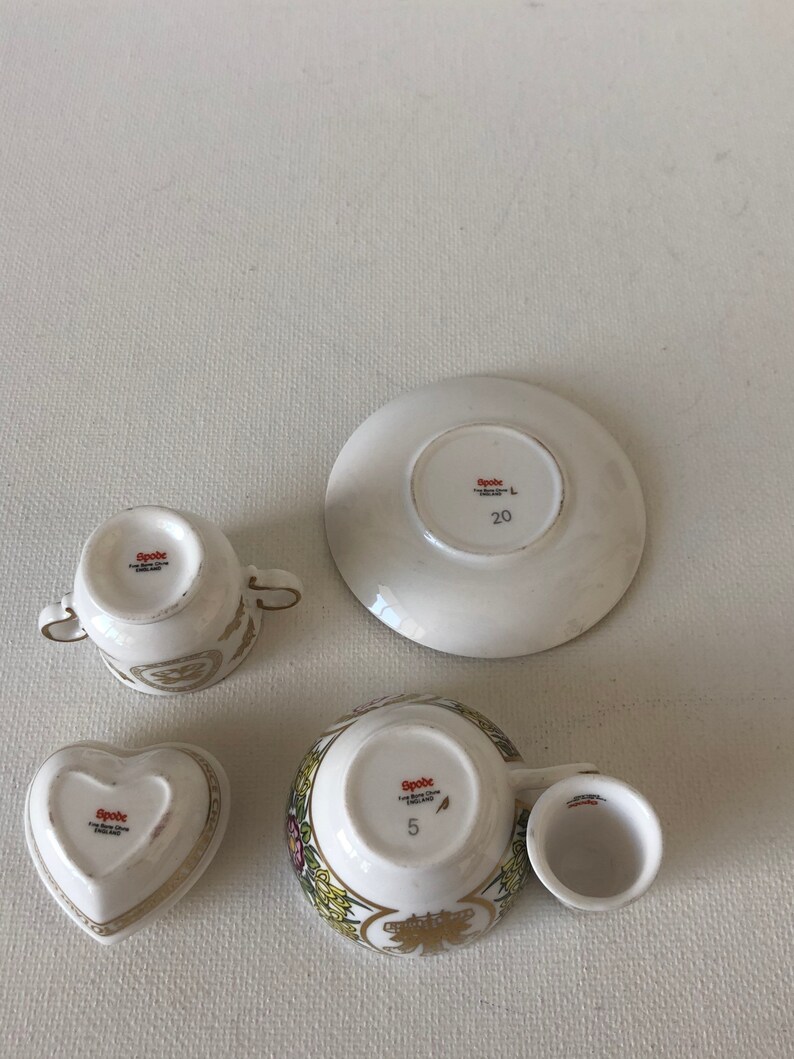 Vintage Spode China Miniatures Set Collectible Lady Diana | Etsy