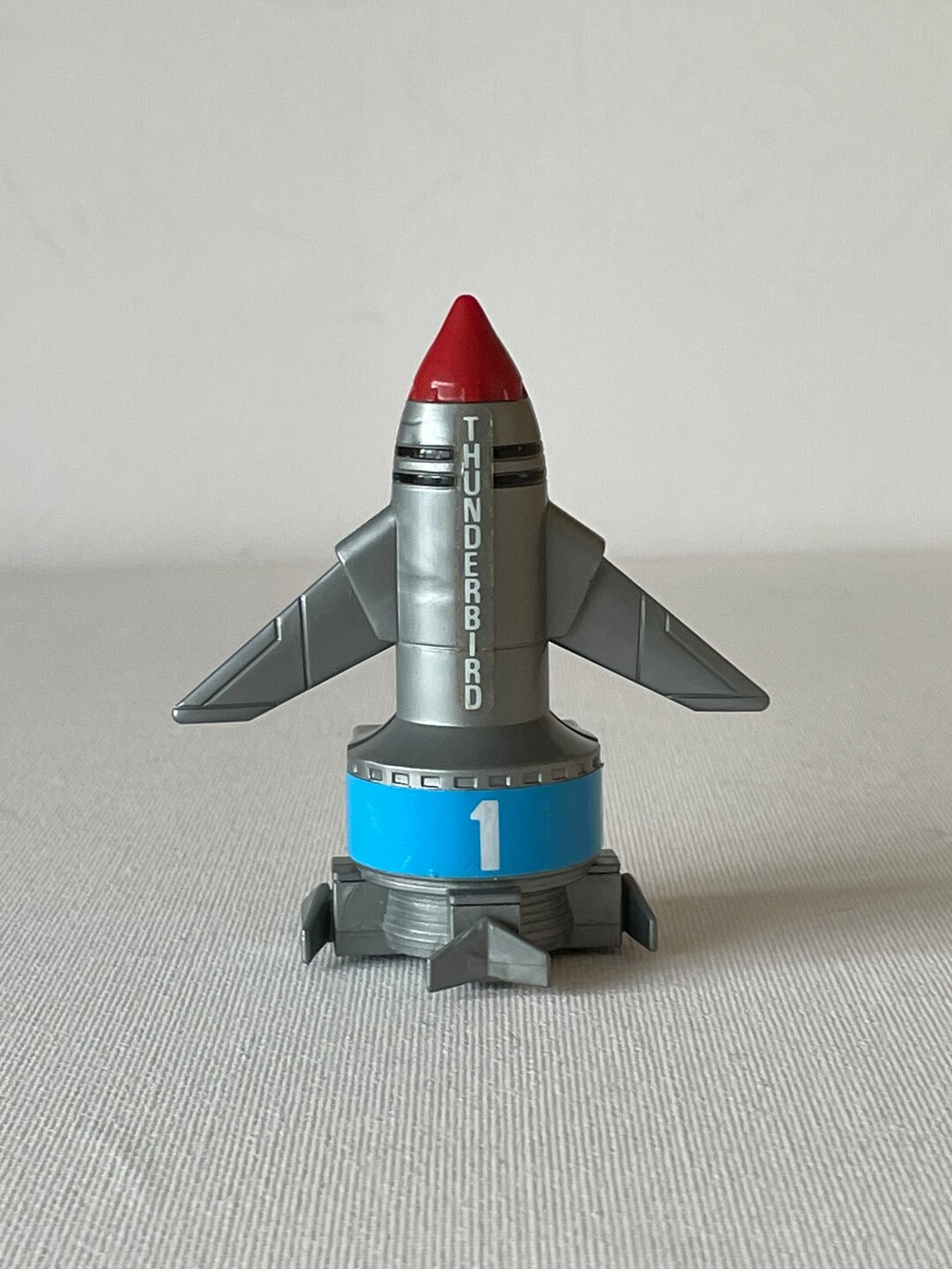 Vintage 1992 Thunderbirds Number 1 Rocket Toy Wind Back Pull Back ...