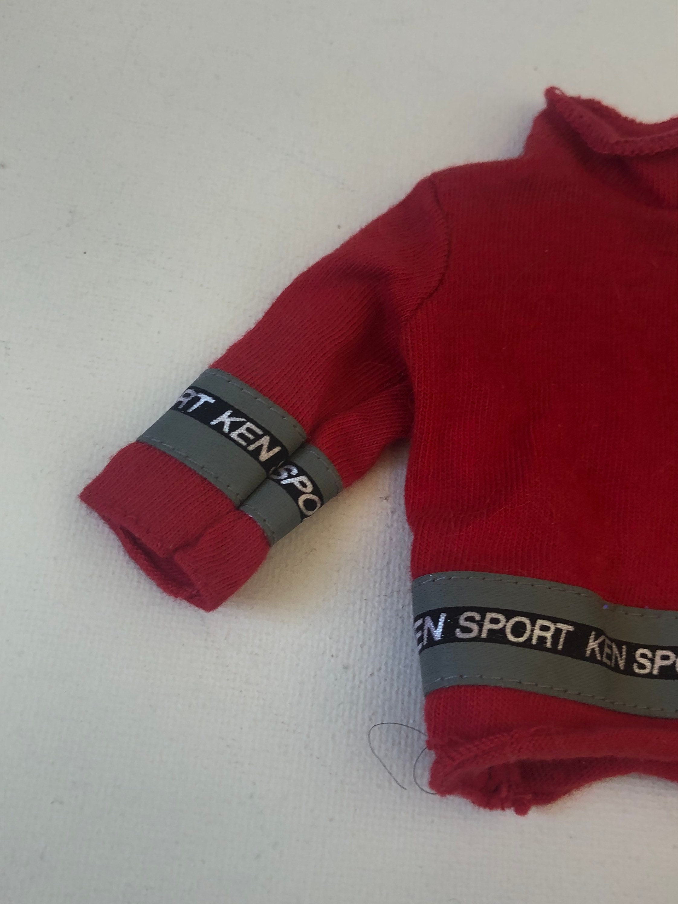 Vintage Ken Sport clothing set of 2 kaki shirts and red long | Etsy