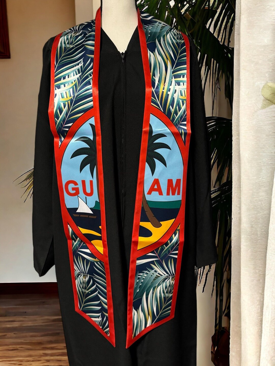 Palm Guam Seal Graduation Sash - Etsy