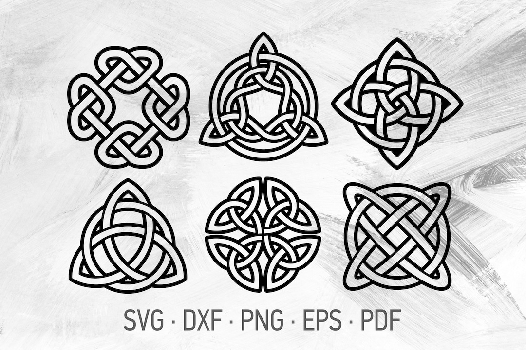 Celtic Knots SVG Bundle Cricut Cut Files, Celtic Geometric Design for ...