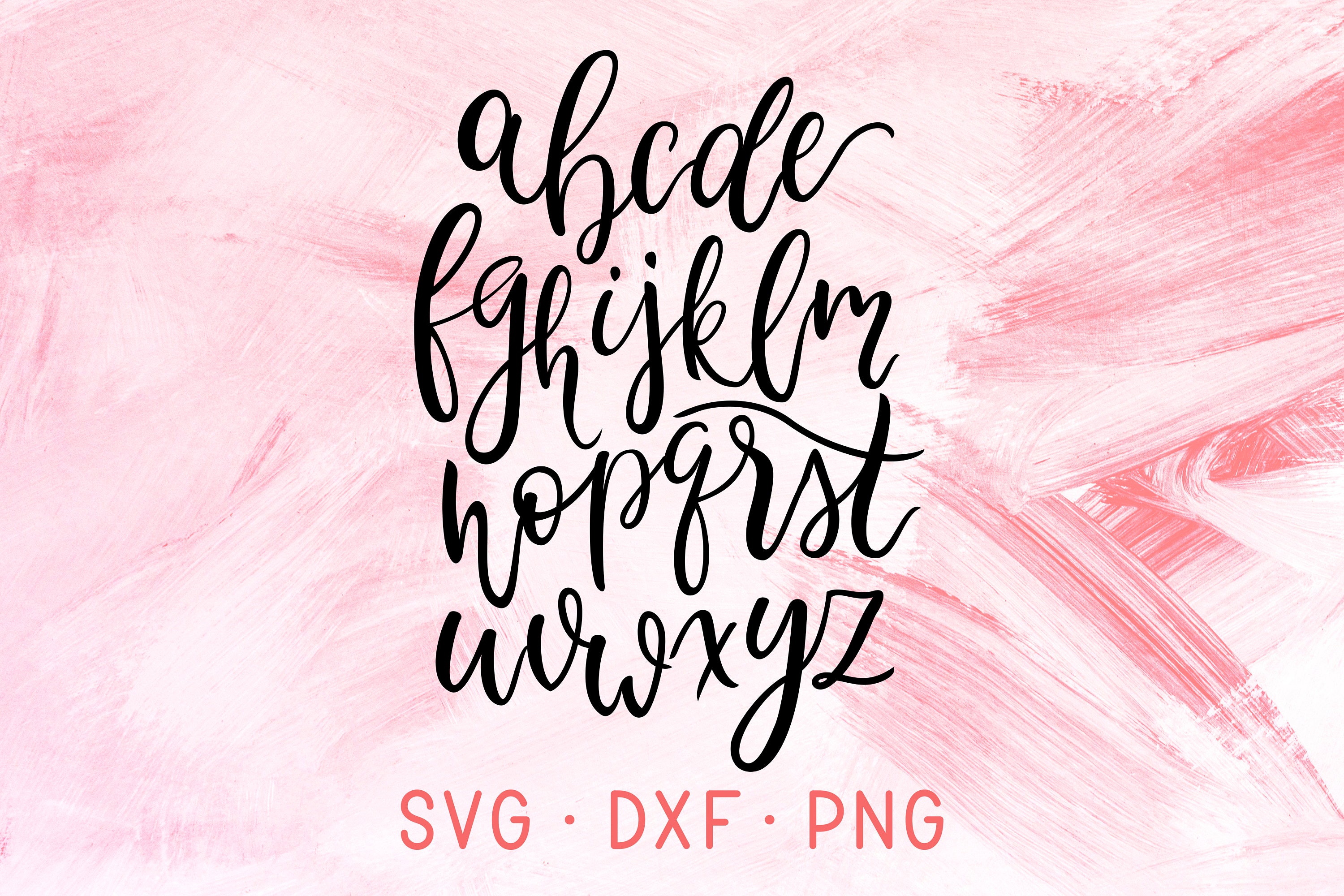 Full Alphabet Svg Fonts Cutfile Modern Calligraphy Cricut Etsy Images