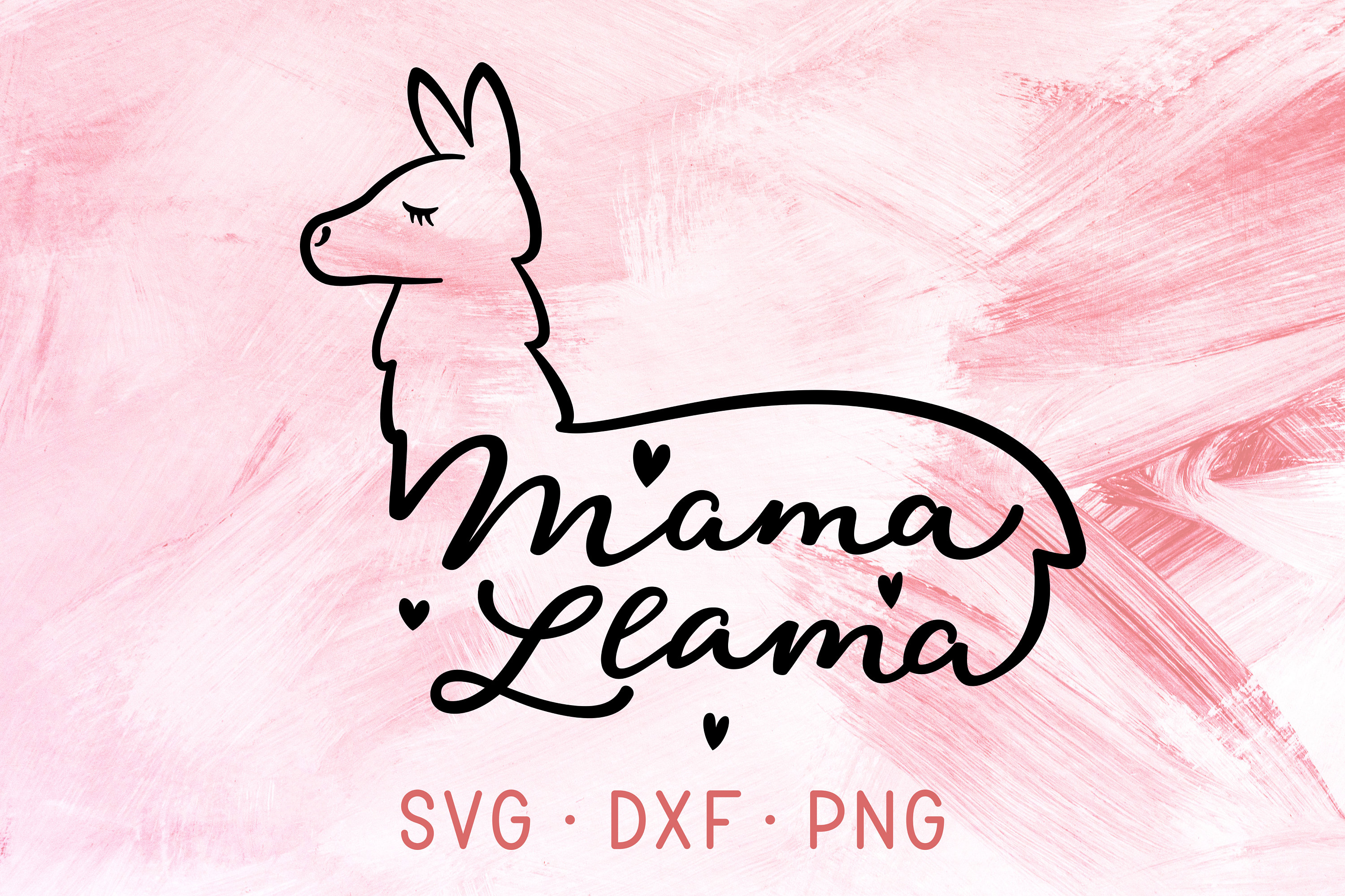 Mama Llama SVG DXF PNG Cricut Cut Files Simple Cute Lama | Etsy