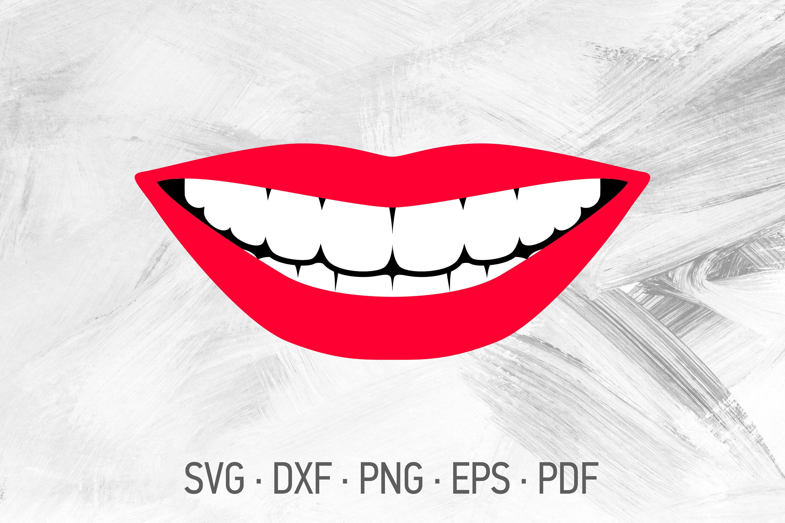 Smile and Teeth SVG Files for Cricut, Funny Face Mask Smile Design ...