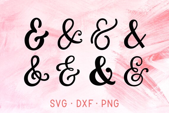 Ampersand SVG DXF PNG Wedding Svg Ampersand Bundle Svg | Etsy
