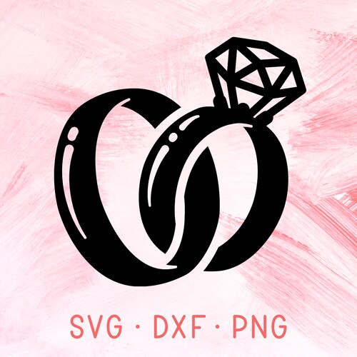 Wedding Rings Svg Collection Svg Files For Silhouette Cameo Etsy Israel