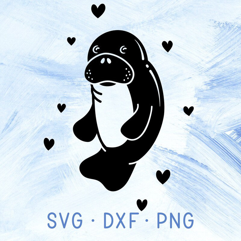 Manatee Svg - Etsy