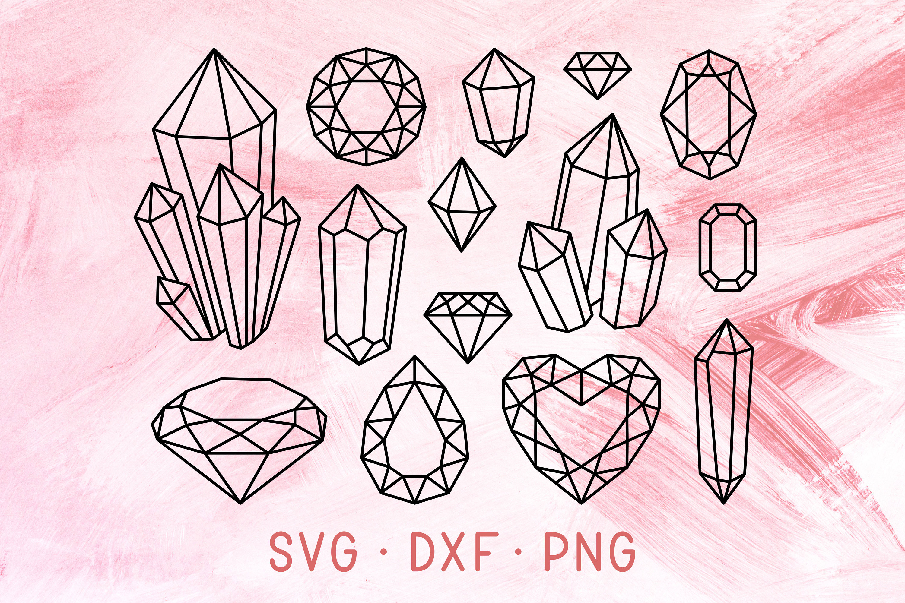 Crystal Decal Jewel Crystal SVG Diamond SVG Gem SVG File | Etsy