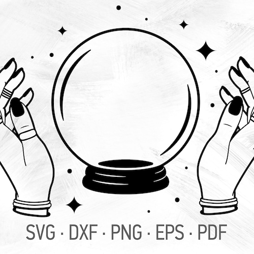 Crystal Ball SVG Cricut Cut Files Magic Ball for Psychic - Etsy
