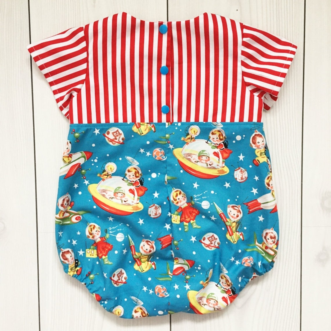 Funky boys romper retro baby boy outfit baby space romper | Etsy