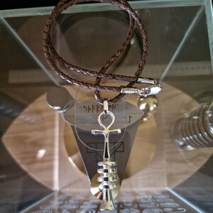 Powerful Egyptian Tool, Amulet Pendant, Combined Ankh and Djed Pillar ...