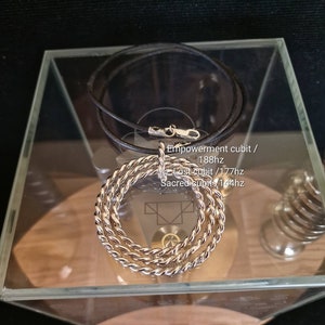 Trio/tensor Necklace ,sacred Cubit Ring 144hz, Lost Cubit Ring 177hz ...