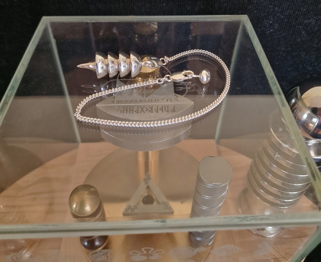 Egiptian Pendulum, Oziris Pendulum, Real Silver, Made in Biofield With ...